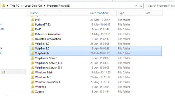 Voipswitch change database settings on modules, MySQL change password ...